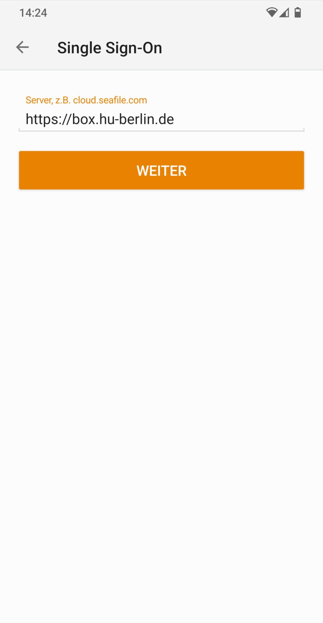 Client Installation – Android | HU-Box – Cloud Storage